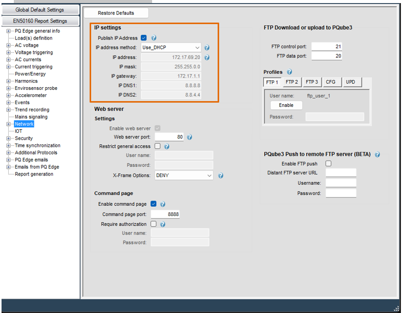 What basic parameters will I need to setup in the configurator to configure the device?